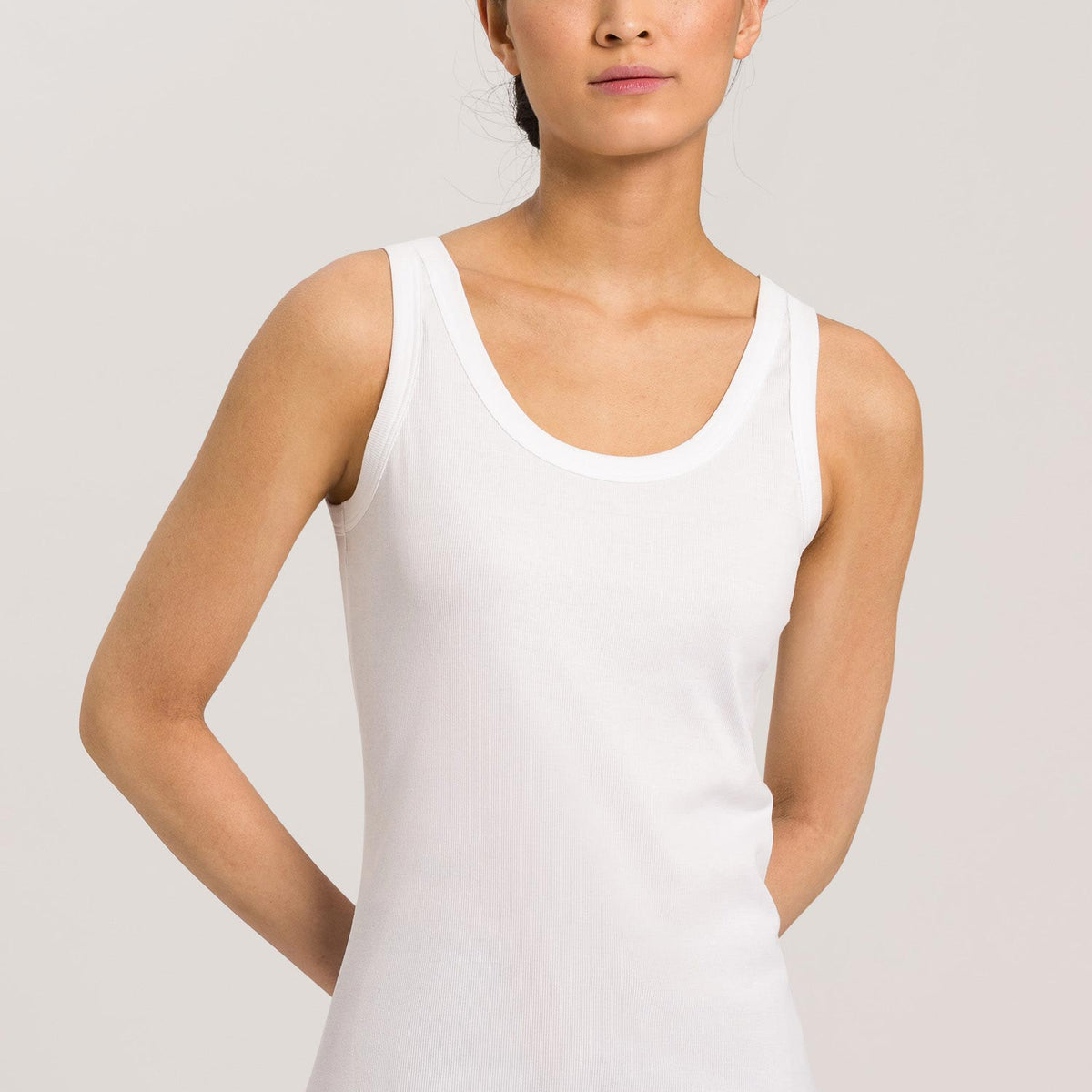 HANRO Damen-Tank-Top SLEEP & LOUNGE, in 2x2-Feinripp, weiss & schwarz ...