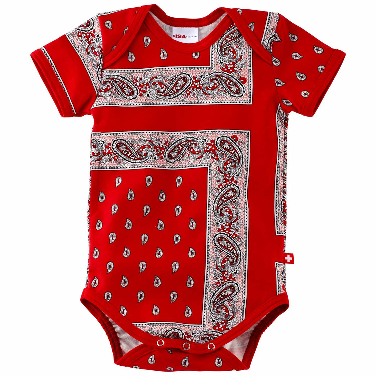 ISA bodywear Baby-Body, kurzarm, SCHWINGER, rot, fürs Schwingfest 2025 ...