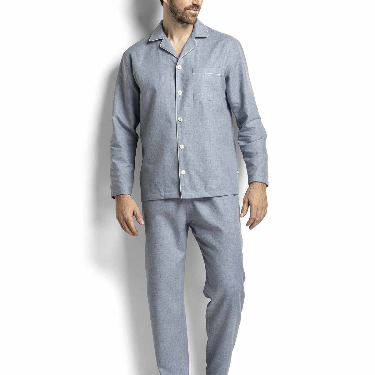 ISA bodywear Men Pyjamas long SWISSLINE PREMIUM WOVEN with cashmere ...